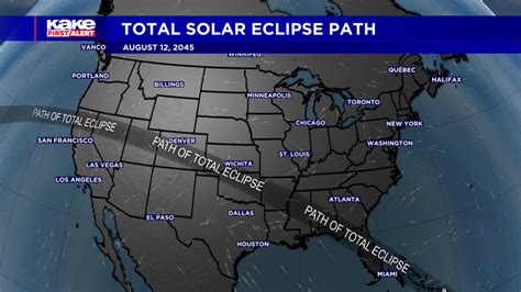 2045 Solar Eclipse Path Of Totality Crosses Kansas