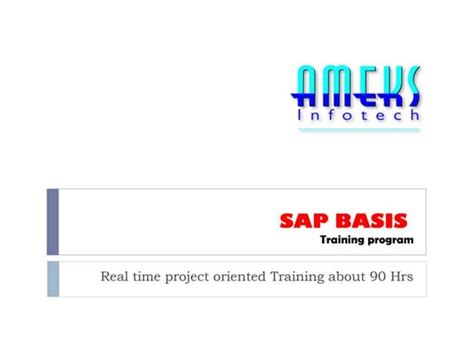 Sap Basis Ppt Pptx