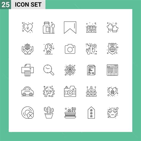 Grid Line Pattern Vector Design Images Set Of 25 Vector Lines On Grid