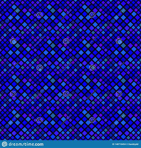 Seamless Dark Blue Square Pattern Background Design Stock Vector Illustration Of Abstract