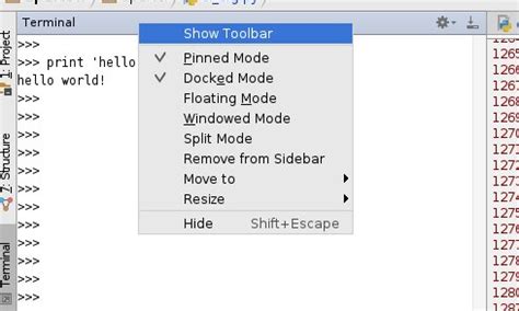 PyCharm How To Reduce Horizontal Use Of Space Stack Overflow