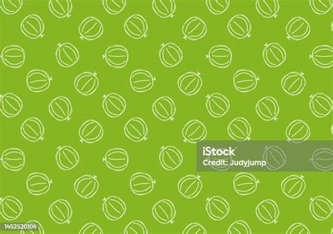 Melon Symbol Melon Doodle Pattern Wallpaper Stock Illustration Download Image Now Cantaloupe