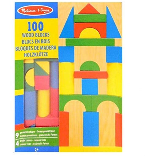 Melissa Doug Wooden Building Blocks Set Deals From SaveaLoonie