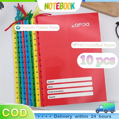 10pcs Writing Big Yarn Notebook Grade 1 5 High School Office Colors Composition Durable