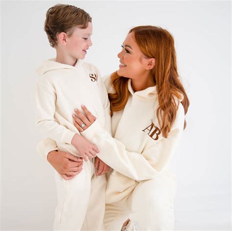 Mums Personalised Mini Me Initials Hoodie Jumper By Minni