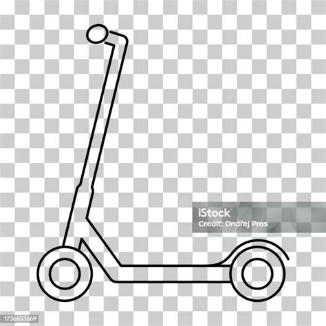 전기 스쿠터 아이콘 도시 플랫 환경 친화적 인 운송 차량 벡터 일러스트 레이 션 검은색에 대한 스톡 벡터 아트 및 기타 이미지 검은색 교통수단 두발자전거 Istock