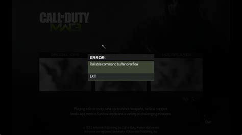 how to fix reliable command buffer overflow in modern warface 3 youtube