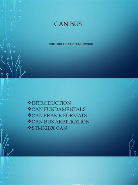 Can Bus Controller Area Network Pdf