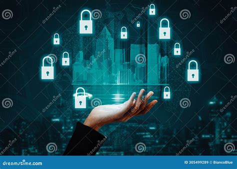 Cyber Security And Digital Data Protection Concept Uds Stock Image
