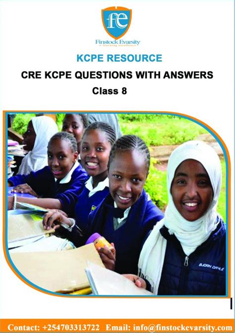 Cre Kcpe Revision Questions With Answers Quiz 1 Finstock Evarsity Resources