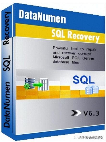 datanumen sql recovery：恢复 sql server 数据库的首选软件 知乎