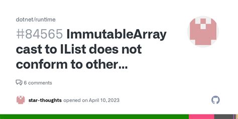 Immutablearray Cast To Ilist Does Not Conform To Other Collections