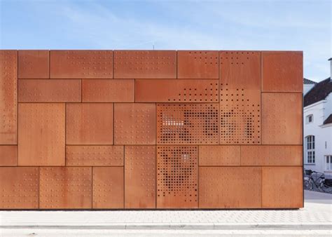 Studio Farris Adds Corten Extension To A Library In Bruges