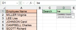 Searchable Dropdown List In Excel