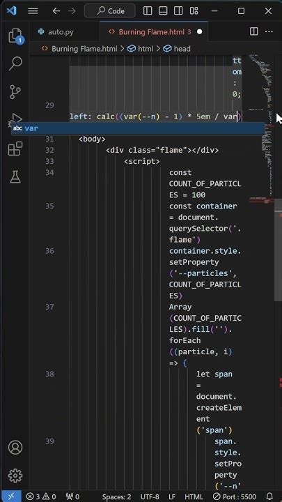 Burning Flame By Using Html And Csscss Html Youtube