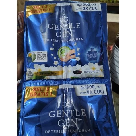 Jual Dg Gentle Gen Detergen Tumbuhan Ml Beli Gratis Wajib Bubble Shopee Indonesia