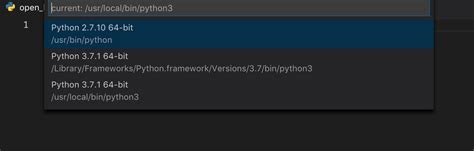 Python之vscode中手动选择python解释器mac Csdn博客