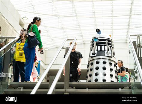 A Dalek Attends Mcm Comic Con At The Excel London In East London Picture Date Sunday May 28