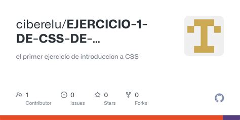 github ciberelu ejercicio 1 de css de openbootcamp el primer