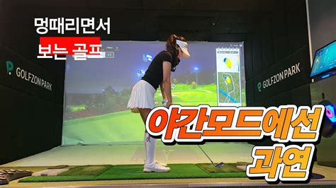 어등산cc 전반 골프존nx투어모드야간라운드나의 꿈은 독수리골드나혼자 친다golf 스크린 골프멍때리면서 보는 골프
