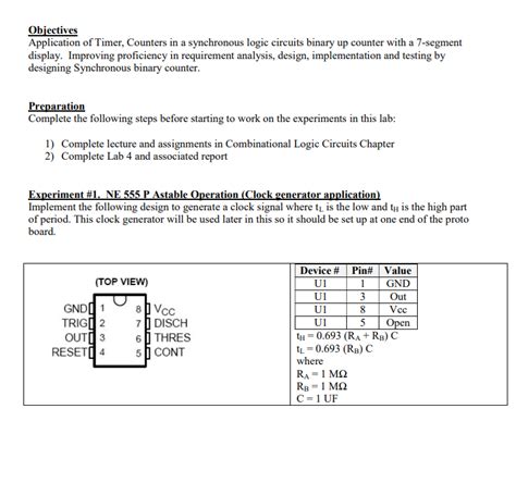 Solved Objectives Application Of Timer Counters In A
