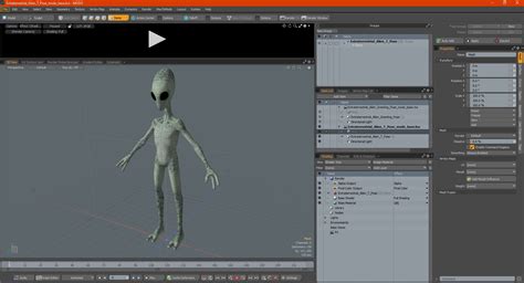 Extraterrestrial Alien T Pose 3d Model 79 3ds Blend C4d Fbx Max