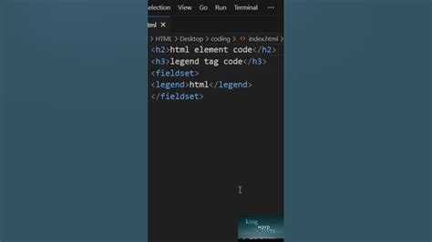 Html Tutorial L Html Element Reference Legend Code Htmlcss Coding Html Webdesign