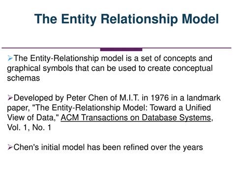 PPT DataBase Data Modeling Using The Entity Relationship Model PowerPoint Presentation ID