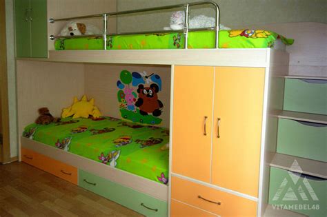 Мебель для детской комнаты на заказ, каталог и цены, купить кровать ...