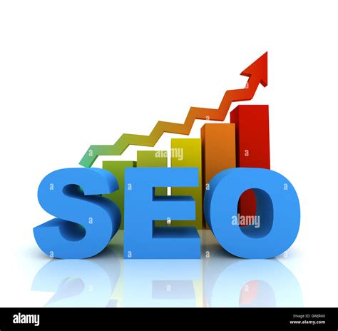 Seo Graph D Illustration Stock Photo Alamy