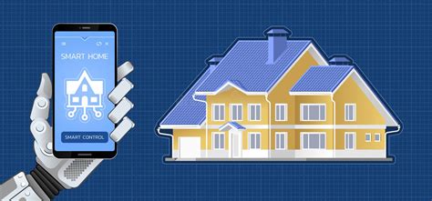 Smart Home Automation Technology Infographics Stock Vector