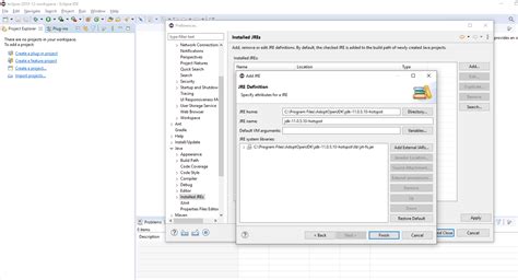 Java Trouble Installing Openjdk 12 Into Eclipse 2019 12 Stack Overflow