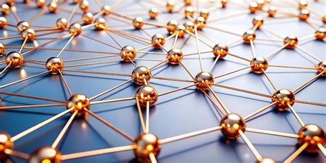 Connected Nodes Abstract Background Illustrating Digital Network