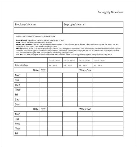 Best Timesheet Template Design Free Download Artofit