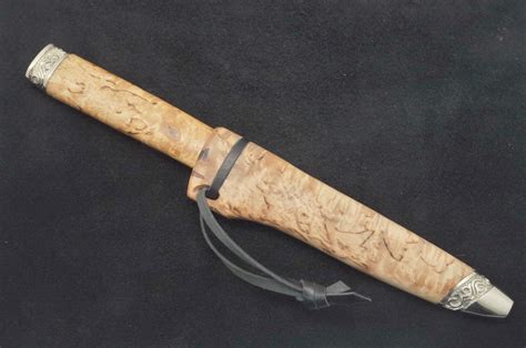 Нож Якутский , деревянные ножны , кованая сталь Х12МФ , KM-04