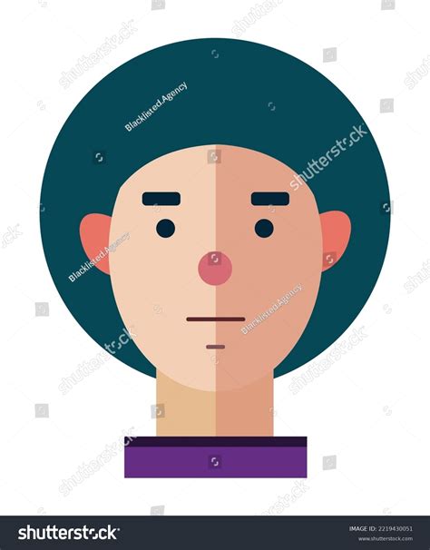Illustration Smiling Happy Girl Flat Design Stock Vector Royalty Free