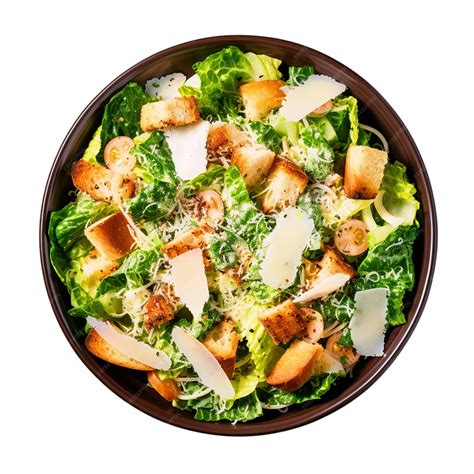 Premium Photo Veg Caesar Salad On Isolated White Background