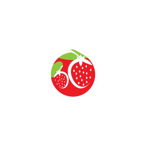 Strawberry Icon Vector 10960008 Vector Art At Vecteezy