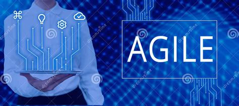 Writing Displaying Text Agile Concept Meaning Iterative Approach To Software Delivery Builds