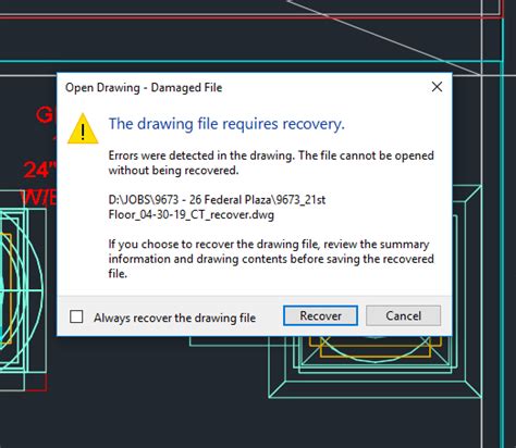 Solved When Opening A File Autocad Requires A Recovery And Deletes All Basic 3d Solids