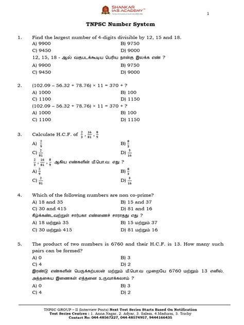 number system pdf
