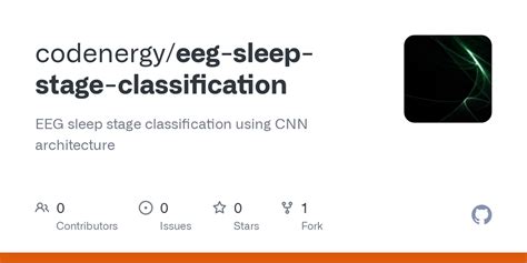 Github Codenergy Eeg Sleep Stage Classification Eeg Sleep Stage Classification Using Cnn