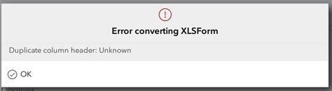 Duplicate Column Header Error When Updating Form Esri Community