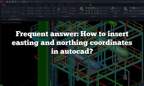Frequent Answer How To Insert Easting And Northing Coordinates In Autocad Caddikt