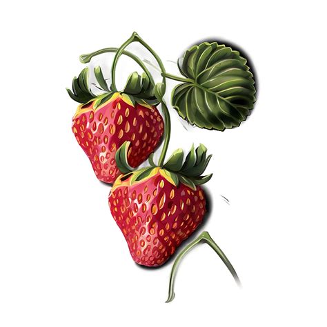 Download Strawberry Illustration Png Wallpapers Com