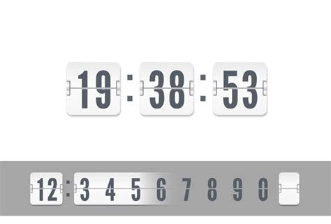Premium Vector Vector Vintage Flip Clock Time Counter Analog Airport