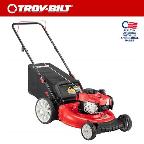 Troy-Bilt 21in. 140cc Briggs & Stratton Gas Push Lawn Mower with Rear ...