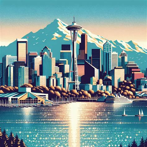 Seattle Panoramic Fridge Magnet Review Seek Seattle
