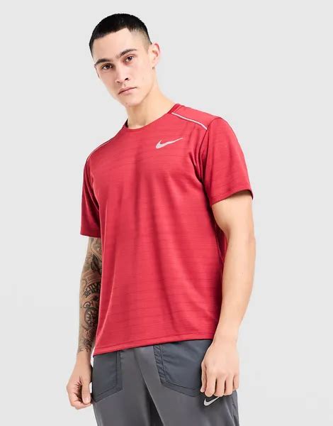Nike Miler 10 T Shirt Red Mens Fz4782 613 Compare Prices
