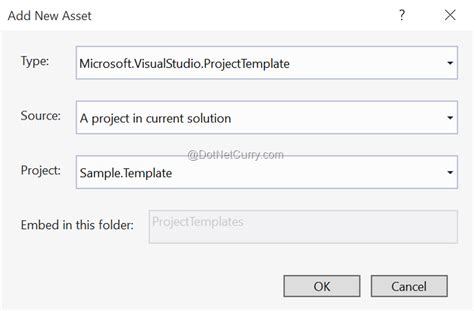 Create Your Own Project Template For Visual Studio And DotNetCurry